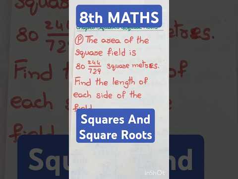 The area of the square field is 80 244/729 square metres