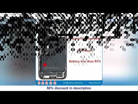 #90% New, Disassembled Middle Frame Housing Back Glass Cover For iPhone 14 Pro Max, with Battery N