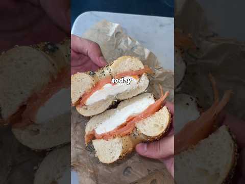 I Tried Lox for The First Time! 🤯🔥 #lox #loxbagel #salmon #smokedsalmon