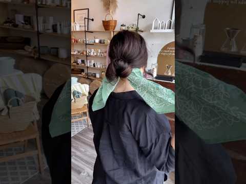 Bandana Hair Bun Tutorial
