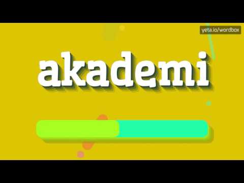 AKADEMI - HOW TO PRONOUNCE IT!?