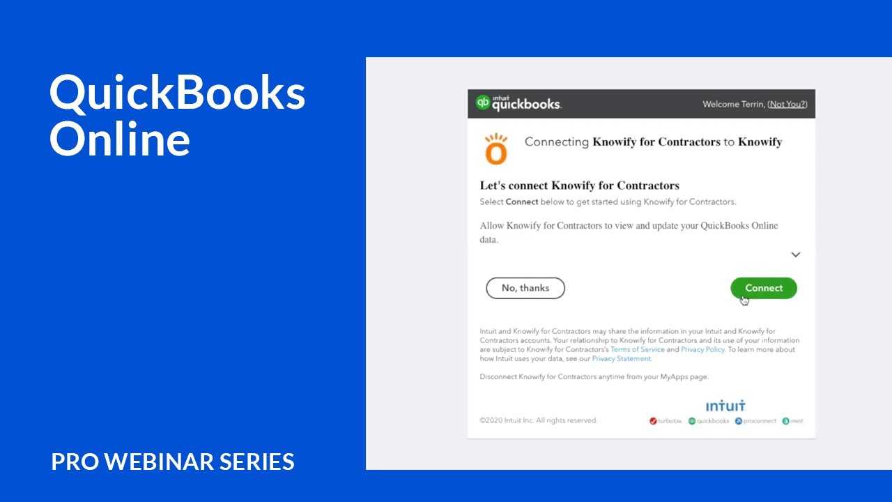 QuickBooks Online | Knowify Pro webinar series
