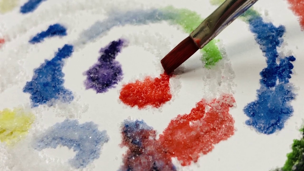 Salt Painting Fireworks