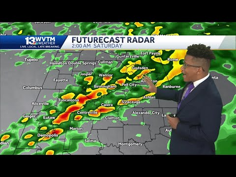 Alabama Weather Forecast: Showers, Freeze, then Snow through next week