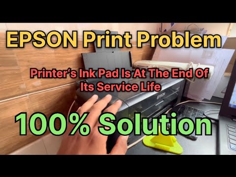 epson l130 ink pad is at the end of its service life epson l130 red light blinking problem solution