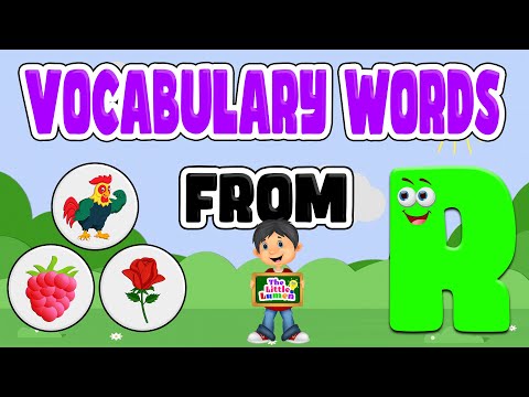 20 Words From R | Words That Start With Letter R | Kids Vocabulary | The Little Lumen