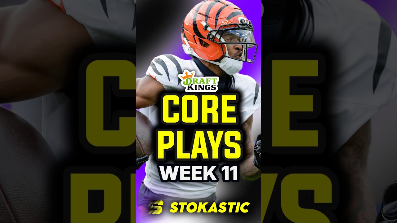 DraftKings NFL DFS Week 11 Core Plays | Sunday 11/16/2025 DFS Picks
