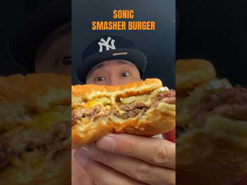 BIG BITE! SONIC® SMASHER BURGER!