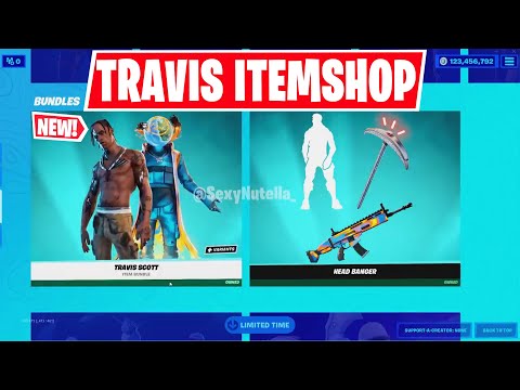 Travis Scott SKIN RETURNS TONIGHT! Fortnite Itemshop