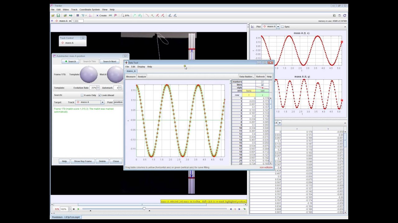 Tracker Pendulum Tutorial