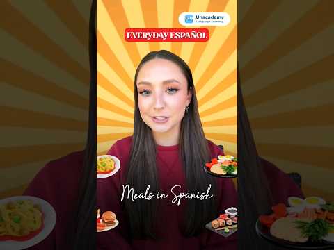 Meals in Spanish 🍔 #shorts #meal #spanish #spanishlessons #learnspanish #language #languagelearning