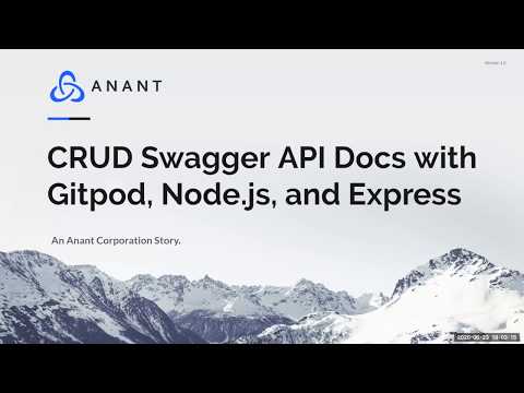 Generating CRUD Swagger API Docs on Gitpod with Node.js and Express