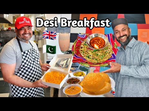 Visiting DESI DELI Street Food Famous For , Halwa Puri ,Chana , Desi Paratha , Jalebi | Keighley