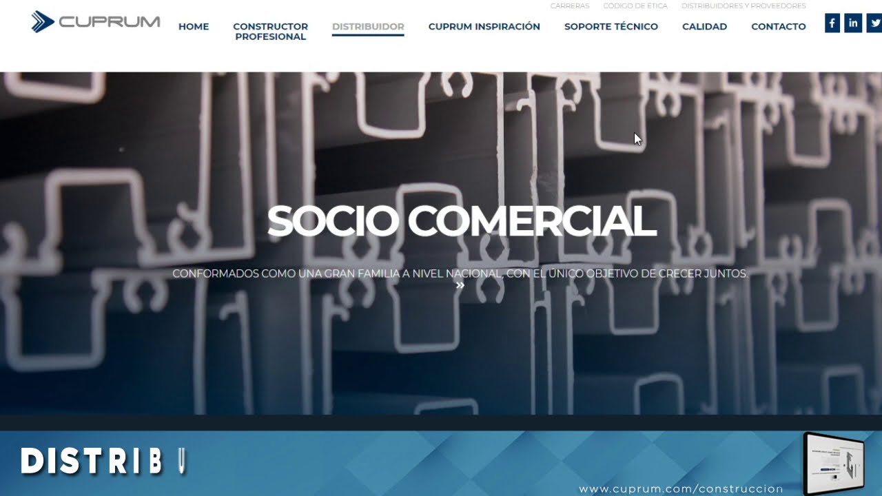 Conoce nueva página Cuprum Construcción