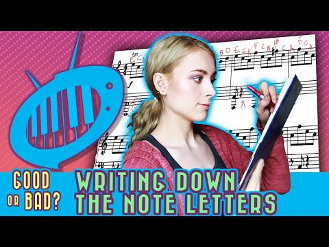 Writing Down the Note Letters: Good or Bad?