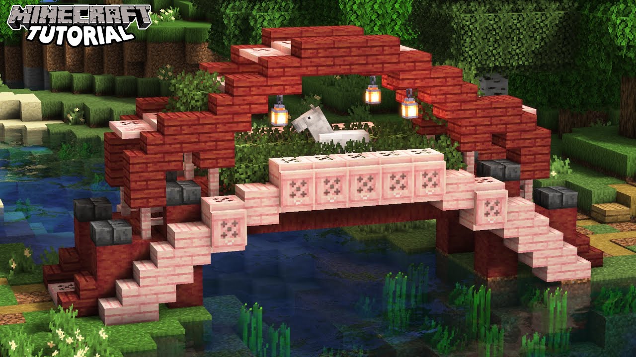 Minecraft: How to Build a Cherry Bridge | Tutorial - Minecraft Builders