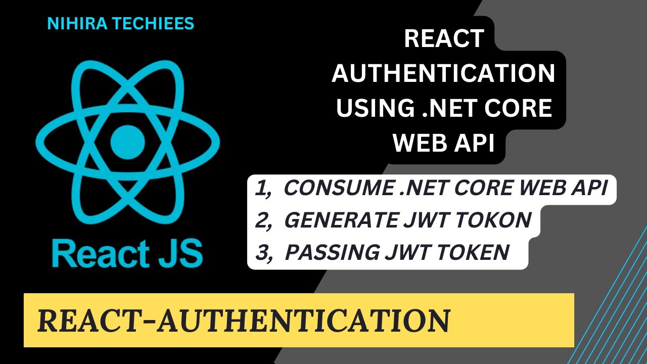 .NET Core Web API & JWT Token handling in React JS  | React JS Authentication