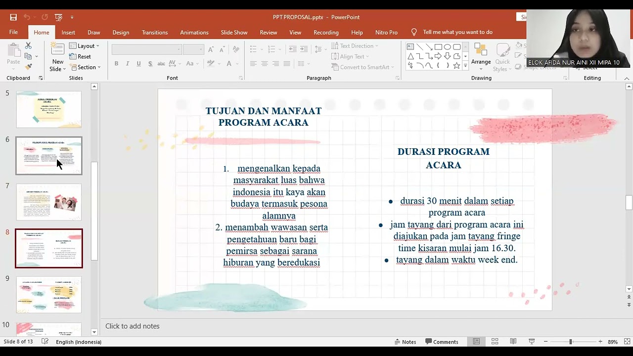 Presentasi Proposal Program Acara