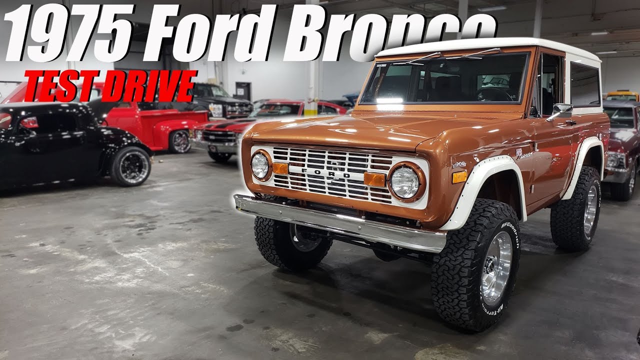 TEST DRIVE! 1975 Ford Bronco For Sale Vanguard Motor Sales