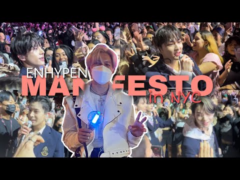 I’m so close to them!!!! ENHYPEN: MANIFESTO WORLD TOUR NYC | Heeseung's Birthday and Sunoo Crying