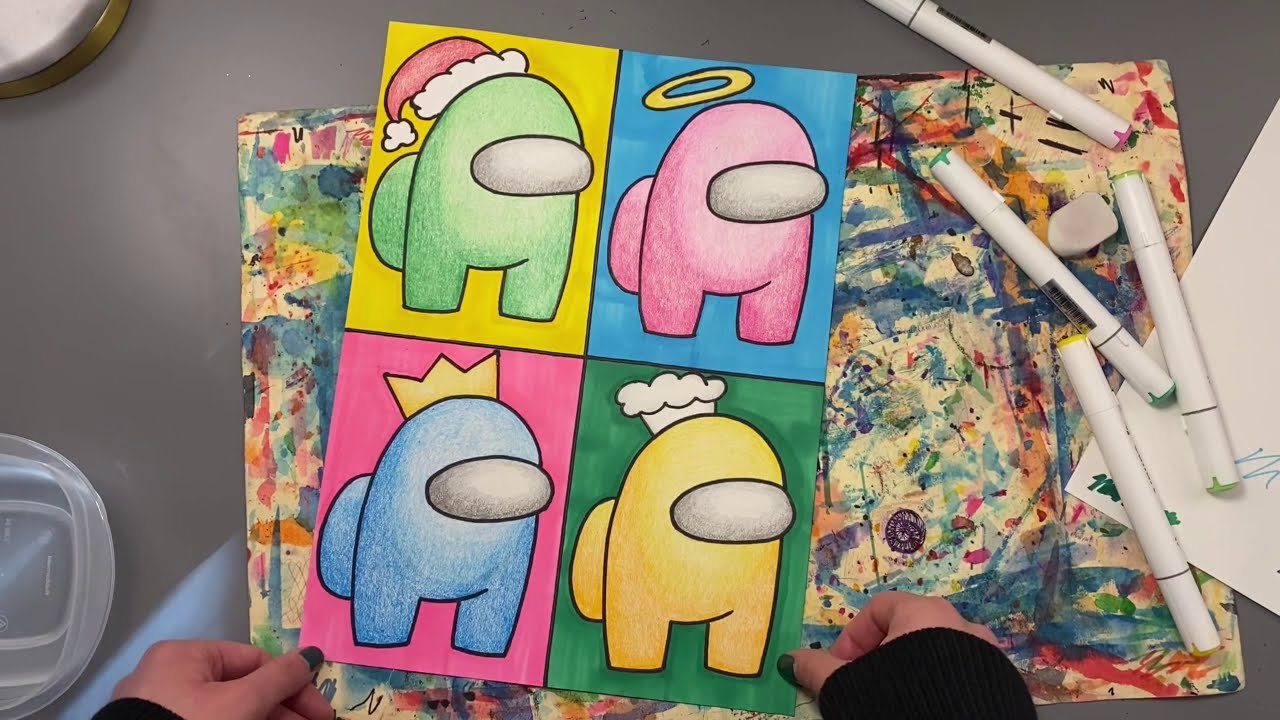 Andy Warhol Inspired “Among Us”