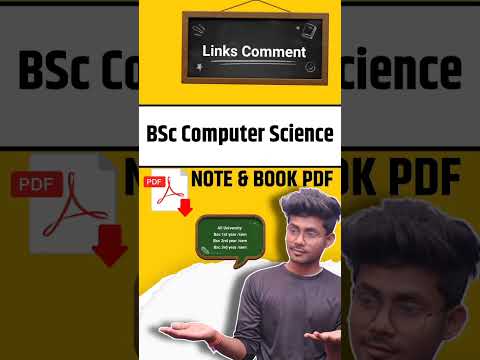 Bsc computer science notes & books pdf | 1st year, 2nd year, semester, 3rd year notes #shorts