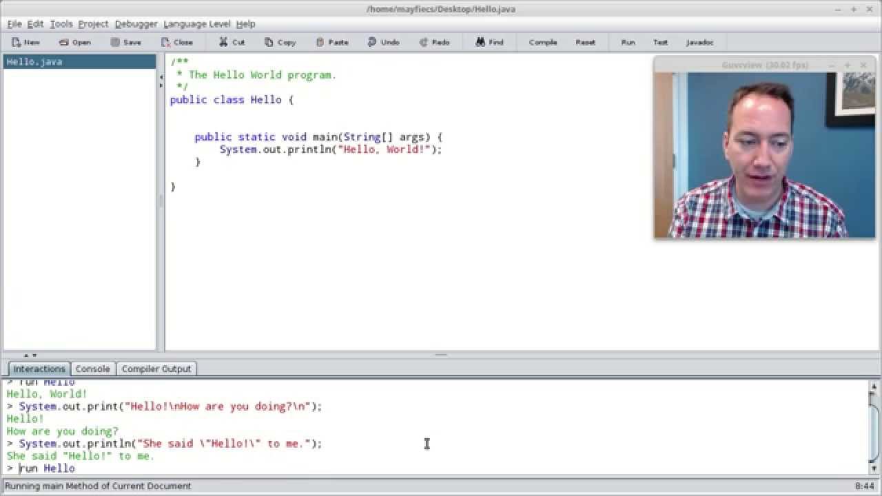 Quick tour of DrJava