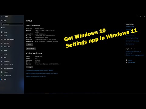 How to get Windows 10 Settings App Back in Windows 11 And Fix The Settings App