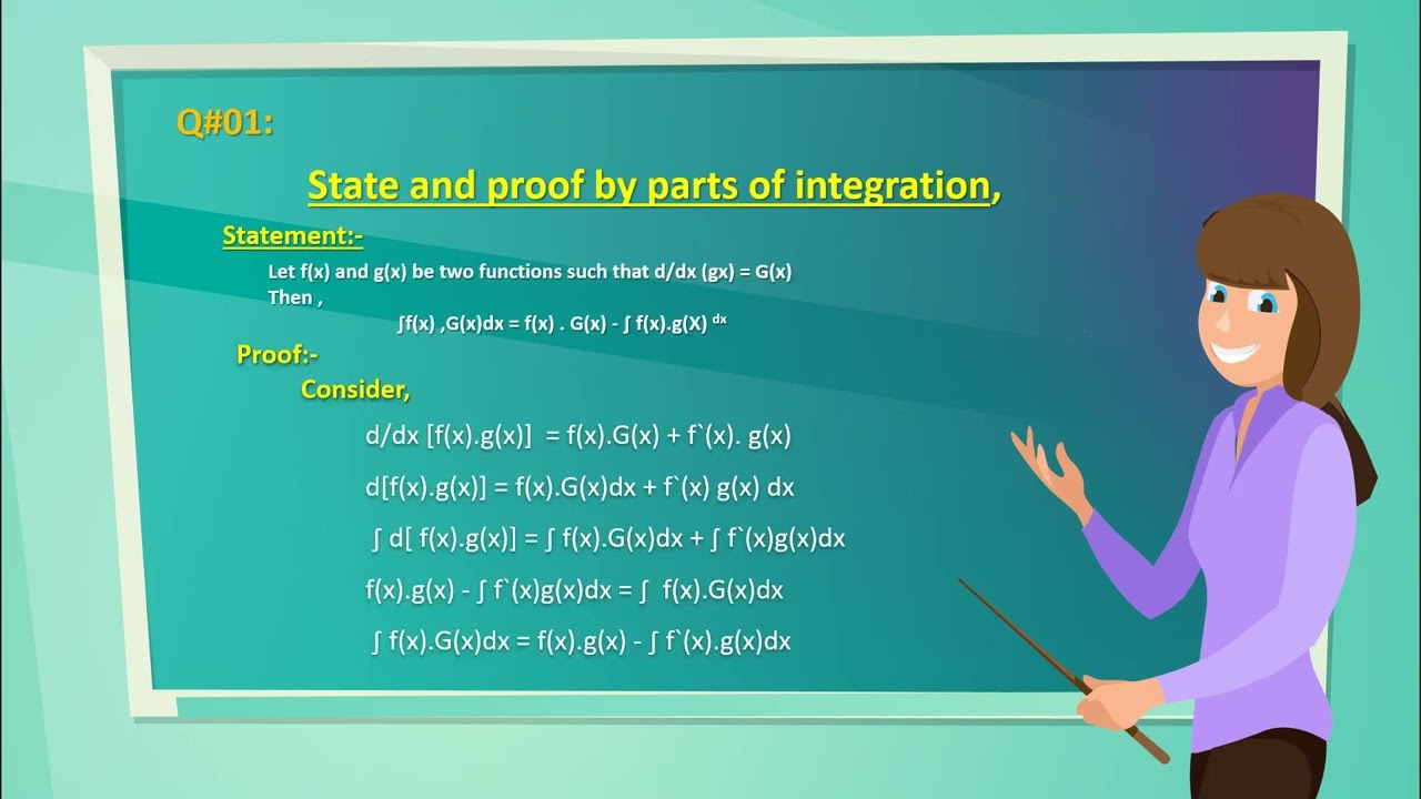Integration by parts beautiful design Math presentation for bs(physic) download free