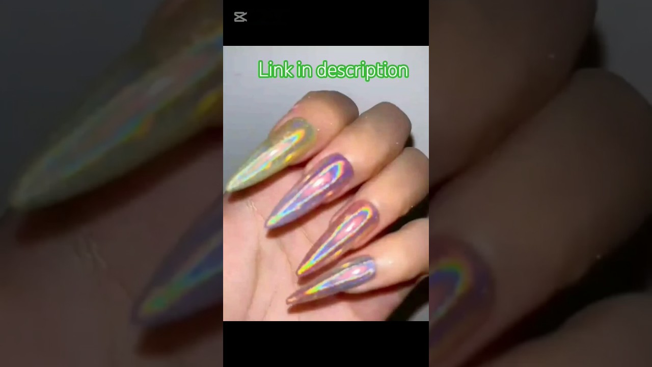 Holographic Chrome Nail Powder ✨ | Black, Pink & Silver Laser Shine