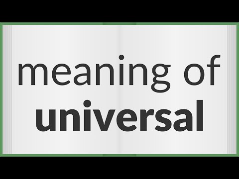 Universal | meaning of Universal
