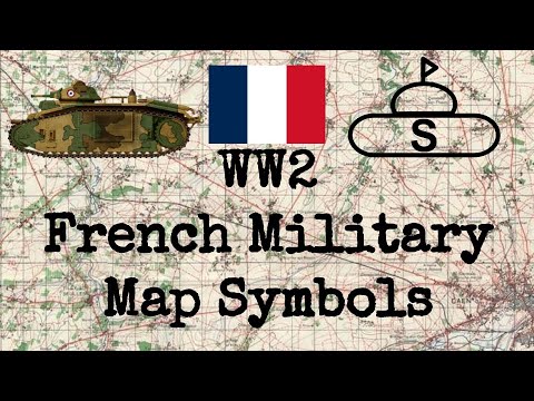 WW2 French Military Map Symbols