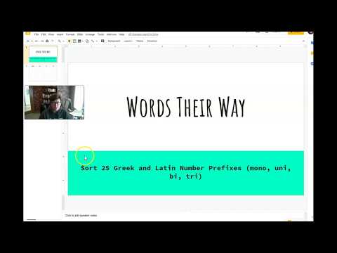 WTW Greek and Latin Prefixes Mono, uni, bi, tri