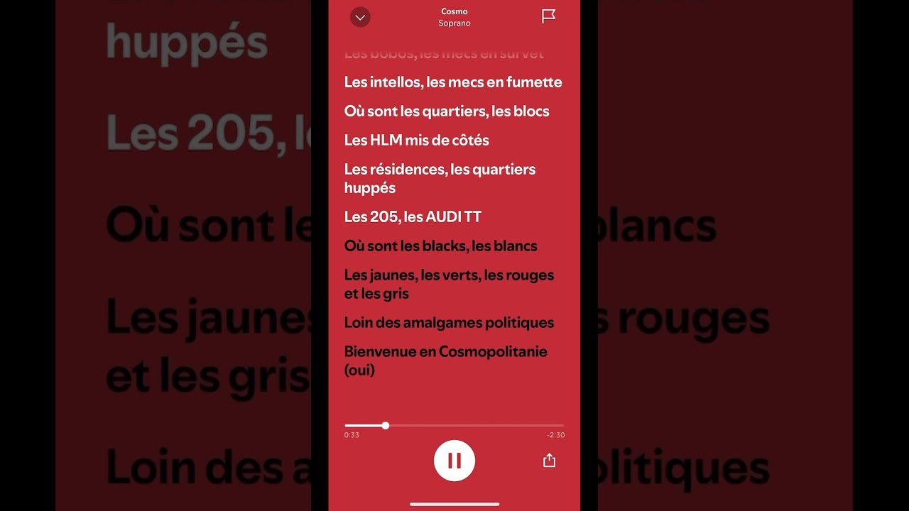 Cosmo - Soprano | Spotify Lyrics