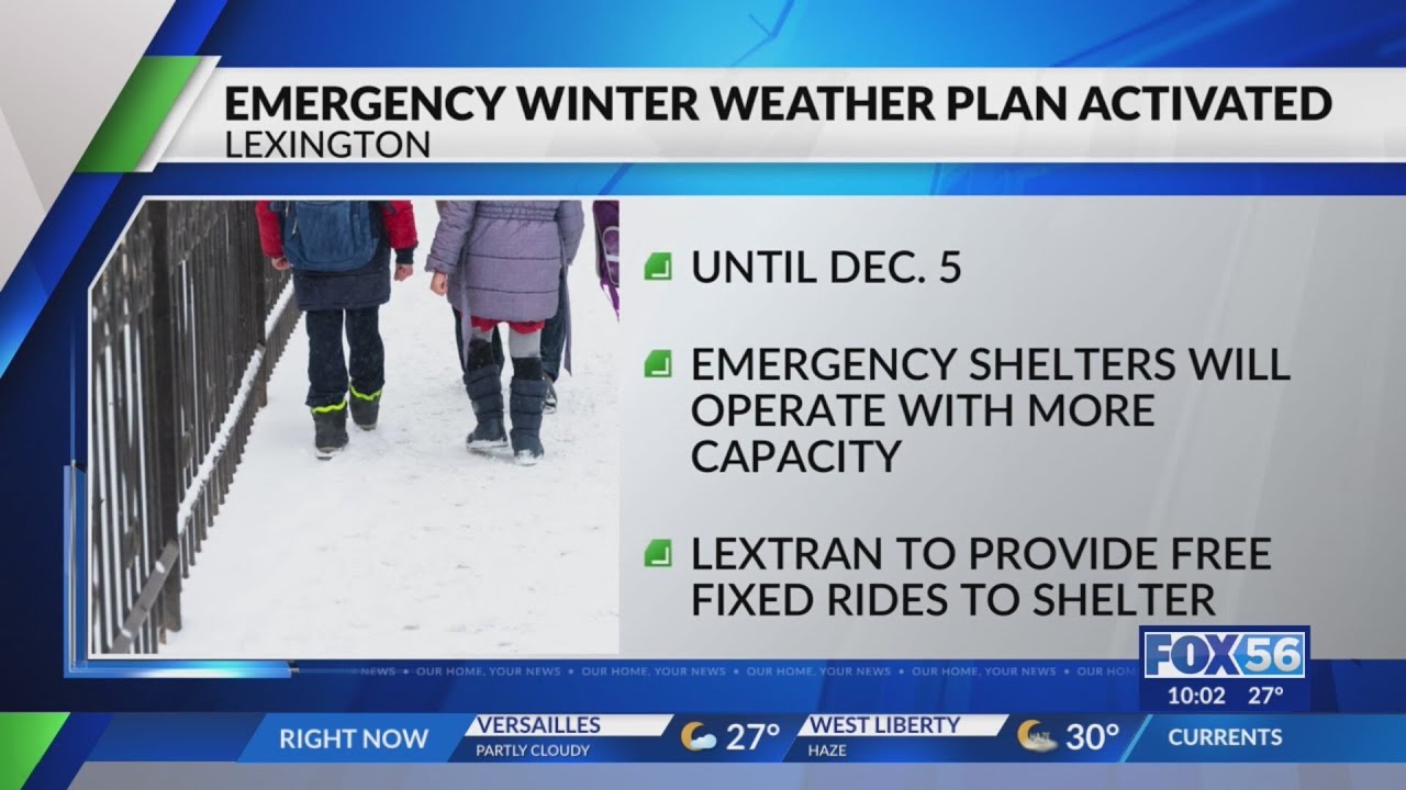 OHPI Emergency Winter Weather Plan for Lexington homeless