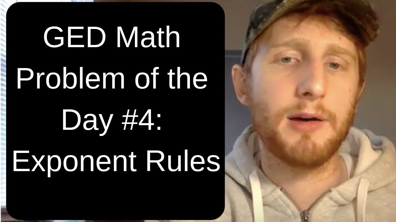 GED Math Problem of the Day 4: Exponent Rules