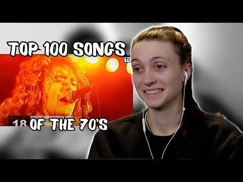 Reaction to "Top 100 Songs of the 70's"