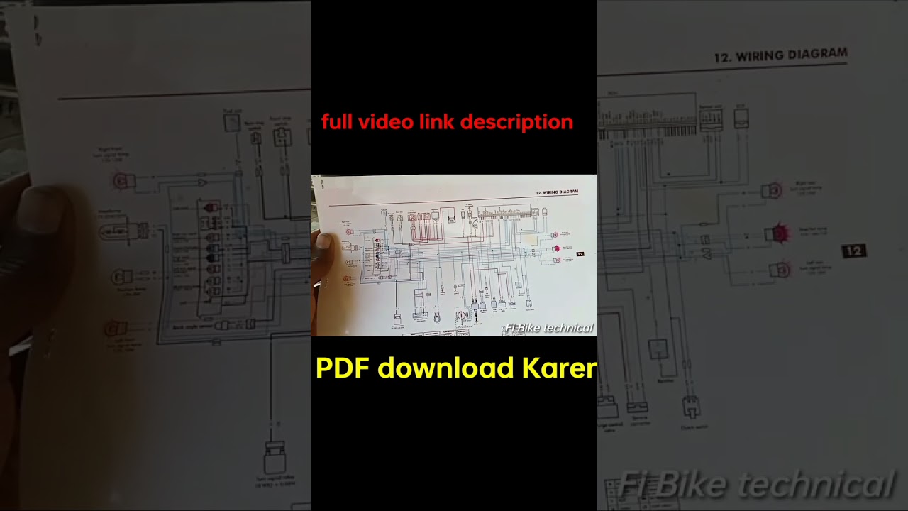 Splendor bs6 wiring PDF diagram #fibiketechnical