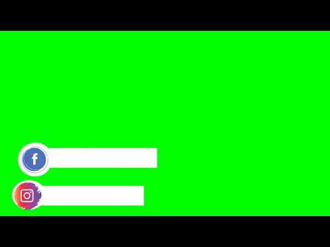 Facebook and IG Button/Icon Green Screen | Free To Download |