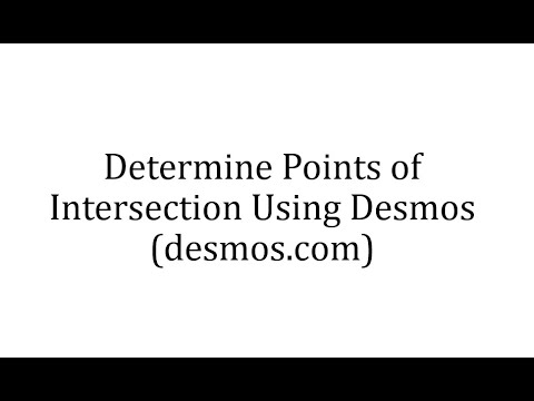 Determine Points of Intersection Using Desmos (Linear and Quad) | Math Help from Arithmetic ...