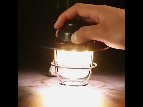 Retro LED Lanterns Lamp Hanging Emergency Outdoor Hiking Tent Camping Light#campingday