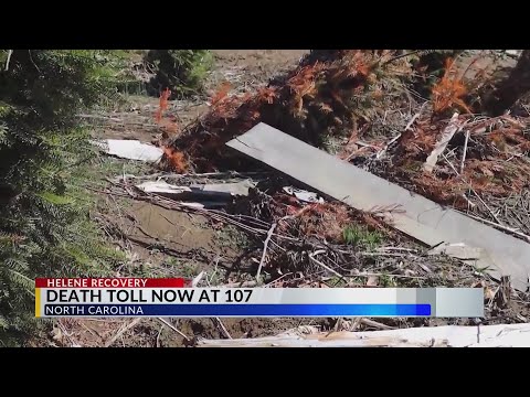 Hurricane Helene death toll in North Carolina now at 107