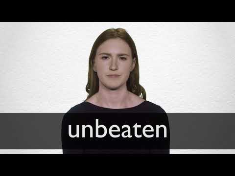 UNBEATEN definition and meaning | Collins English Dictionary