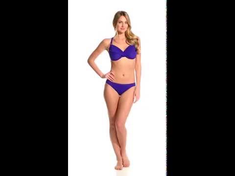 Swim Systems Atlantic Blue Shirred Underwire Tankini Top (D/DD) | SwimOutlet.com
