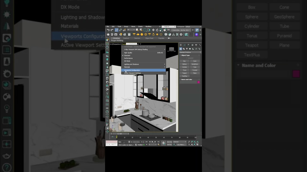 3ds Max Active Viewport Settings: Use 2 Default Lights Like a Pro!