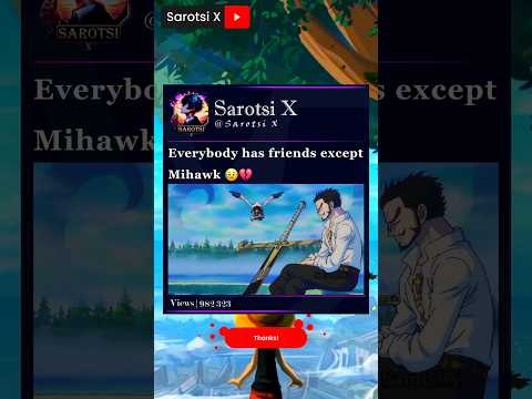 #Mihawk #Onepiece
