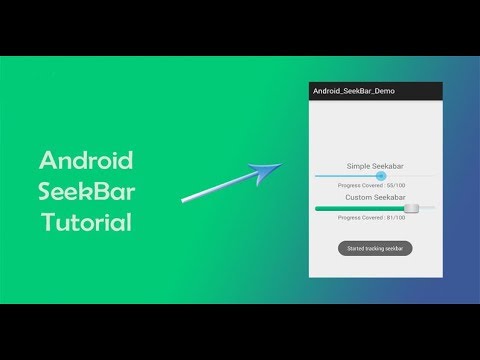 Android Tutorial for Beginners 19 - SeekBar bascs Example With Source code
