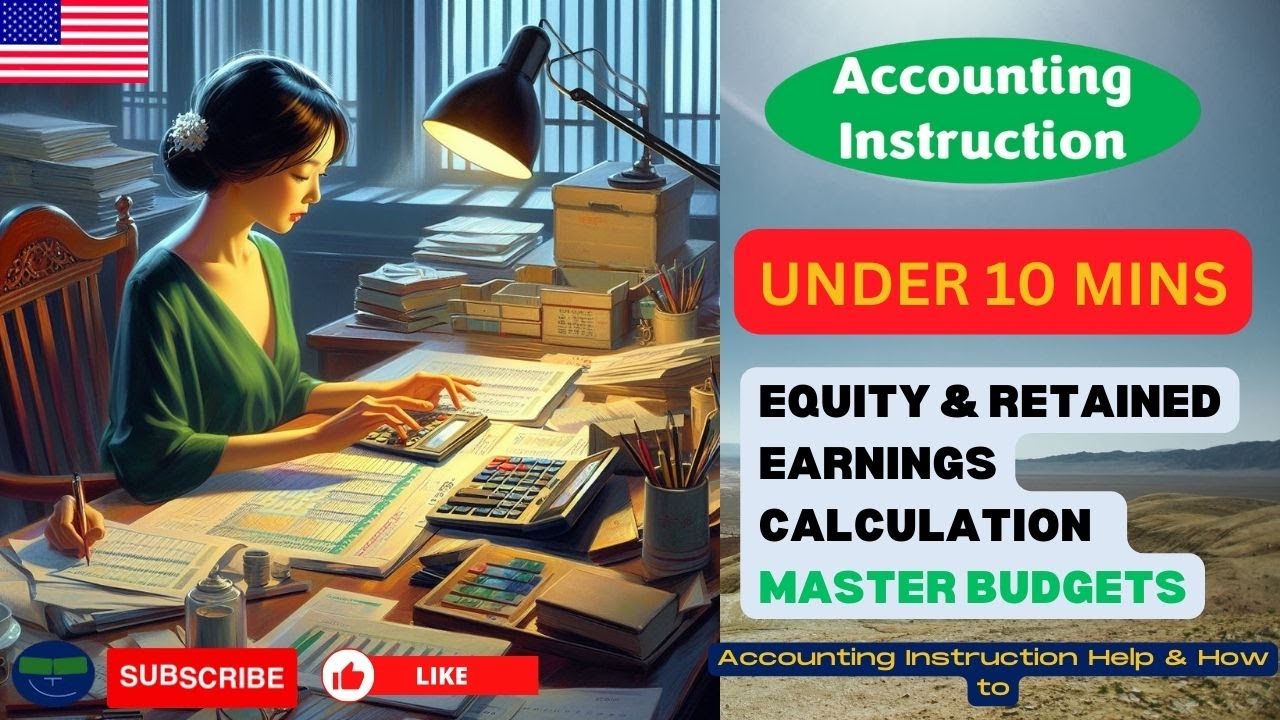 Equity & Retained Earnings Calculation Master Budgets