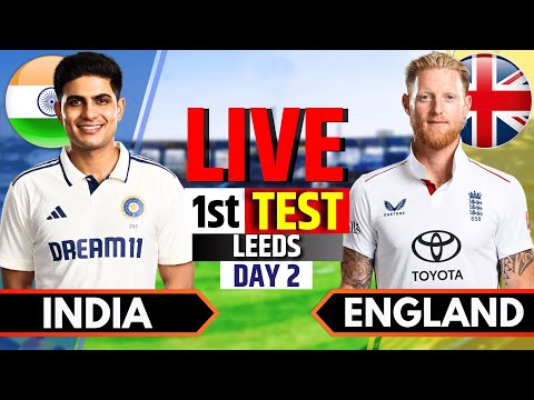 India vs England, 1st Test, Day 2 | Live Cricket Match Today | IND vs ENG Live Match Today