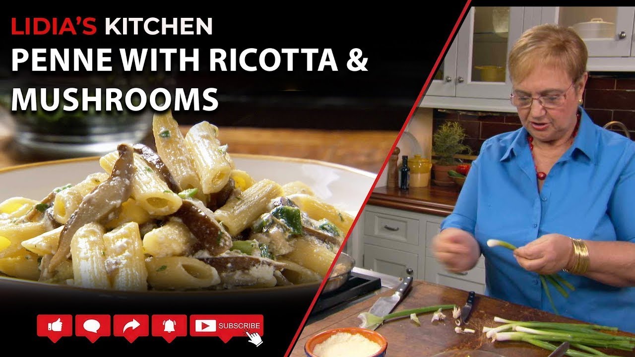 Penne with Ricotta & Mushrooms